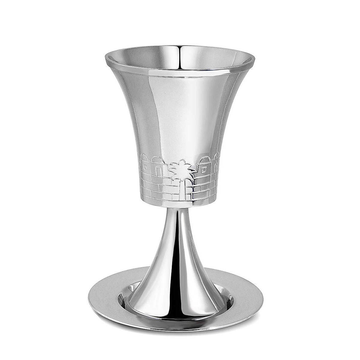 Passover Jerusalem Classics Seder Collection Complete Set Includes Seder Plate, Matzo Tray, Elijah Cup with Coaster, Kiddush Cup, Round Matzah Cover Afikoman Bag Pesach Dinnerware Set by Zion Judaica