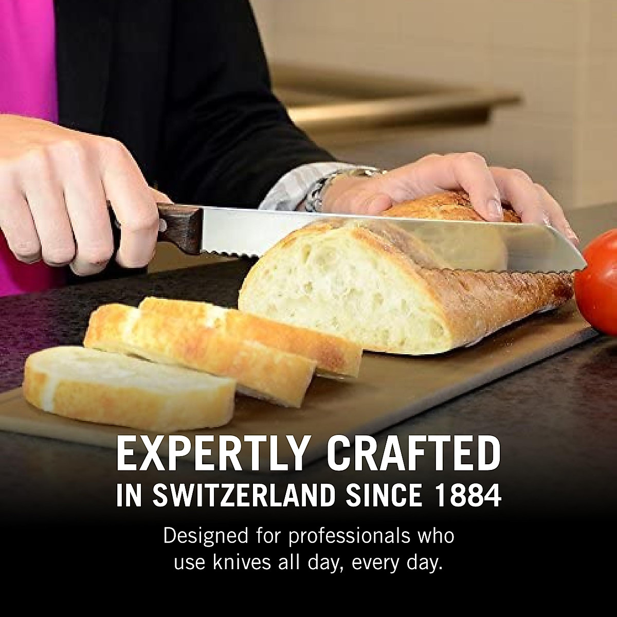 Victorinox Rosewood 3-Piece Flat Knife Set