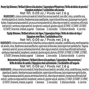 Burt's Bees Lip Balm Easter Basket Stuffers, 3 Nourishing Lip Care Shimmers for All Day Glow, Kissable Color Spring Gift Set -Peony, Fig & Rhubarb (Packaging May Vary)