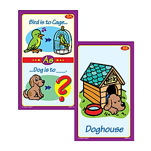 Super Duper Publications | Analogies Flash Cards | Opposites, Similarities, and Vocabulary Fun Deck | Educational Learning Materials for Children