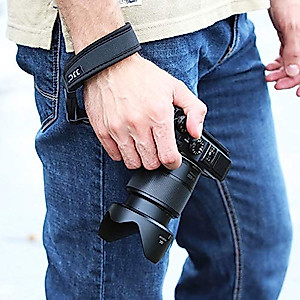 Soft Neoprene Camera Hand Wrist Grip Strap with Quick-Release for Canon EOS R10 R7 R5 R6 R RP Rebel T8i T7 T7i SL3 90D Sony A7 IV III Nikon Z 30 Z fc Z50 Z5 Z6 Z7 II Fuji X-T4 X-S10 X-T30 II X-Pro3