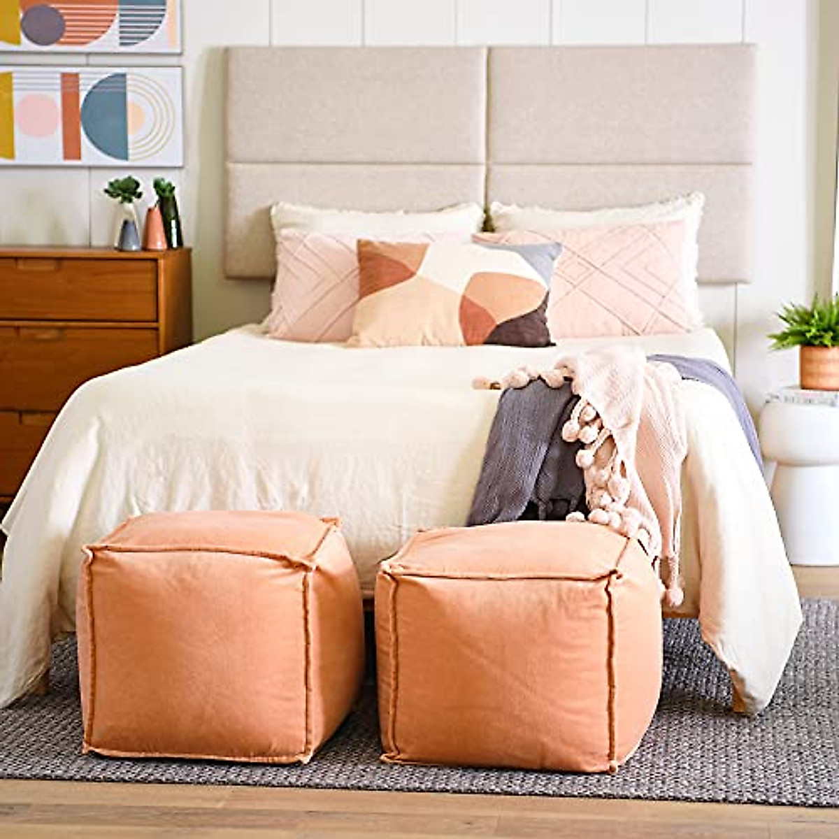 Main + Mesa Woven Cotton Pom Pom Throw