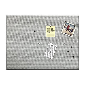 Umbra Bulletboard – Cork Board, Bulletin Board and Magnetic Board for walls – Modern Look with Dual Surface Design – Includes 12 Pushpins and 12 Magnets, 21x15 Inches