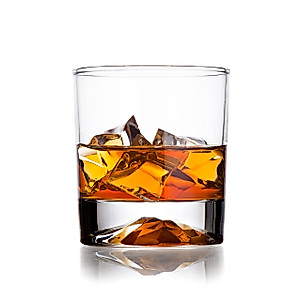 Whiskey Decanter Glasses Gift Set - 4 Whiskey Glasses - Airtight Stopper for Wine, Bourbon, Brandy, Juice, Water - Decanter Sets For Men Christmas Gifts for Dad Boyfriend Husband Him - Bezrat