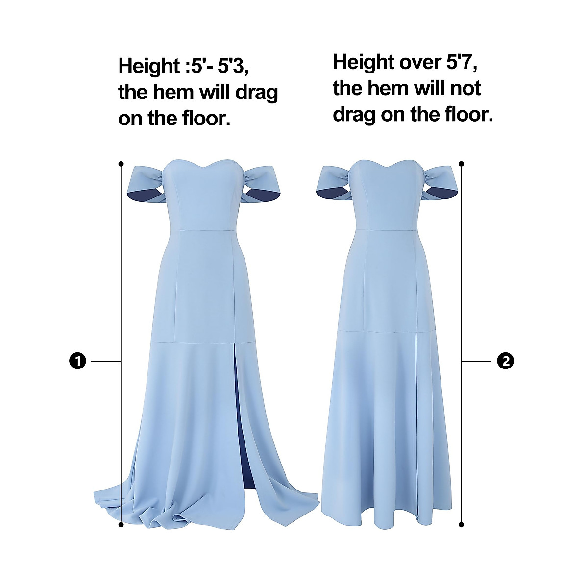 ZESICA Women's Elegant Backless Long Cocktail Dress High Slit Flowy A Line Wedding Guest Maxi Dresses,Blue,Medium