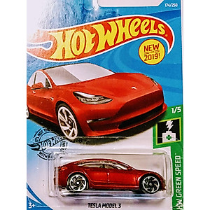Hot Wheels Tesla 5 Car Bundle Set