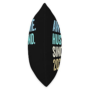 2nd wedding anniversary gifts for him Awesome Husband Since 2021 | 2nd Wedding Anniversary Throw Pillow, 16x16, Multicolor