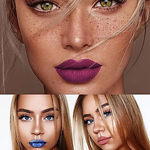 Rosarden Lip Stain Peel Off Long Lasting Waterproof - 2Pcs Matte Liquid Lipstick - Peel Off Liquid Lipstick - Peel Off Lip Stain Lip Gloss - Non Stick Cup Lip Stain Lip Makeup for Women Girl