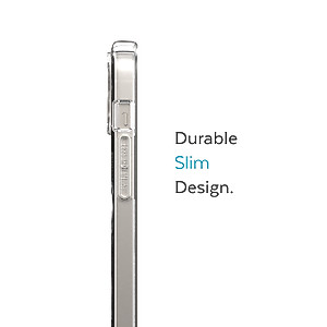 Speck Clear iPhone 14 & iPhone 13 Case - Slim, Built for MagSafe, Scratch Resistant & Drop Protection Clear Phone Case - Anti-Yellowing for 6.1" iPhone 13 & iPhone 14 Case - Dual Layer - GemShell