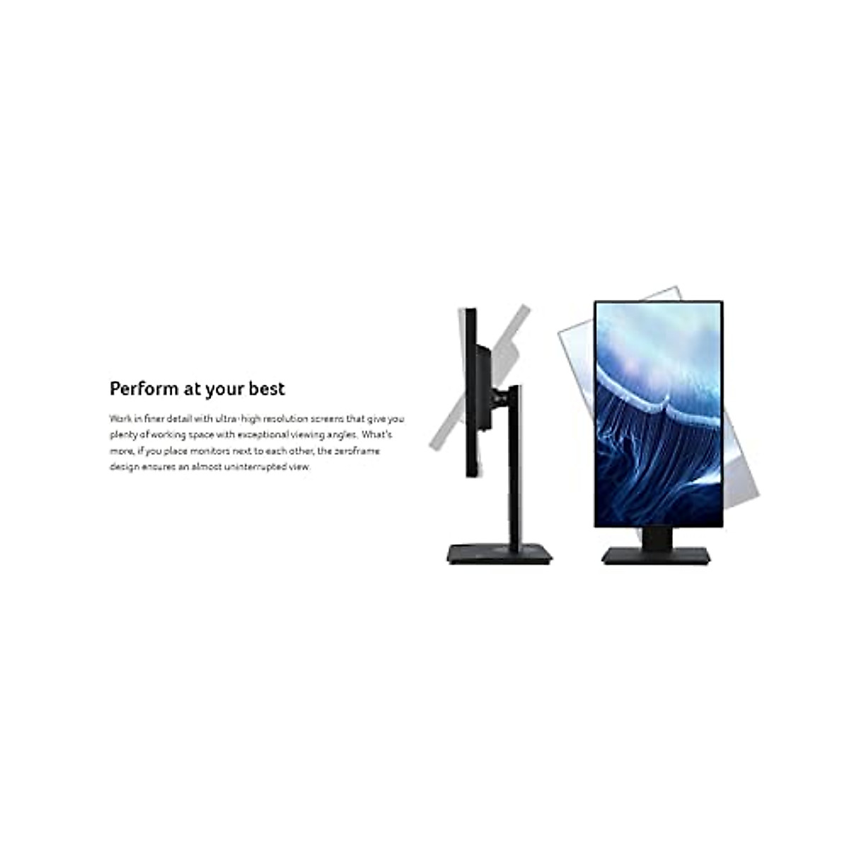 Acer BE270U Abmipruzx 27" WQHD 2560 x 1440 IPS Monitor with AMD FreeSync | 75Hz Refresh Rate | 5ms (G to G) | 100% sRGB | 4-Sided ZeroFrame | USB 3.1 Type-C, Display Port, HDMI, USB & Audio-Out Ports