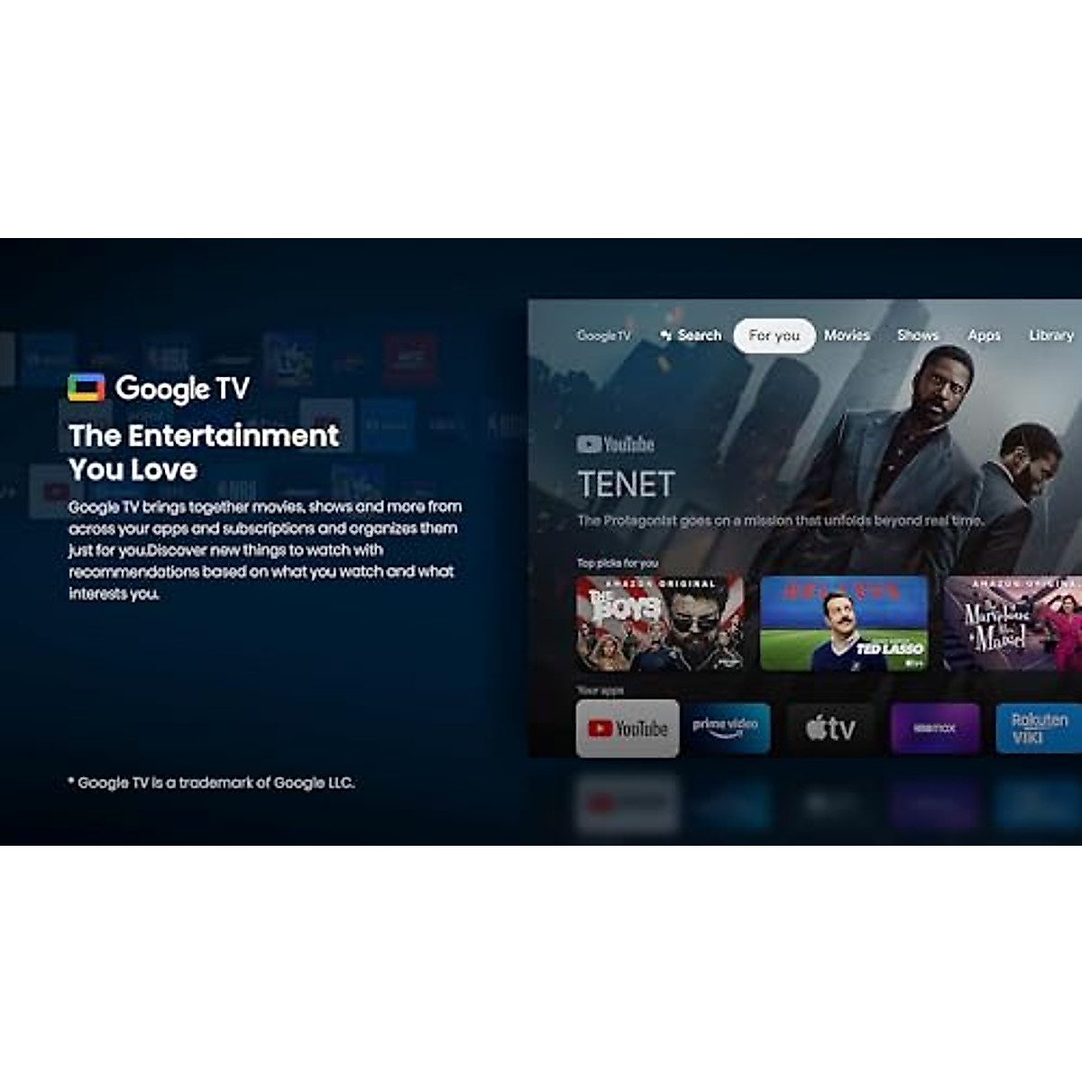 Hisense PL1 Ultra Short Throw Home Theater Smart Projector, 80"-120", 4K UHD, Dolby Vision & Atmos, HDR10, Google TV, Netflix, 2200 ANSI Lumens