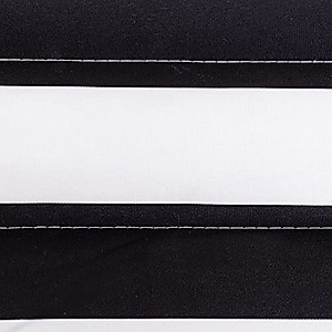 HARBOURSIDE 12FT Quilted Hammock with Spreader Bar, 2 Person Double Hammock with Pillow and Chains, Hammock for Indoor Outdoor, Bedroom Patio, 450 lbs Capacity，Black Stripe