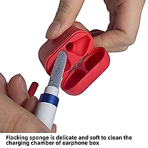 WANTHER Airpod Cleaner Kit,Cleaning Pen 4 in 1 Multi-Function Cleaner Set Tool Soft Brush for Computer/Camera/Phone Accessories for Gifts