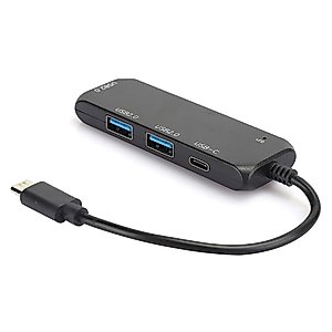 USB C Hub 4-Port Splitter Expansion Cable Adapter Compatible with USB 2.0/1.2/1.0 Supports commonly Used USB Devices Such as Mouse and Keyboard, USB Fan