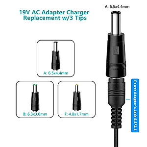 19V AC DC Power Cord Charger Adapter for Harman Kardon Onyx Studio 8 1 2 3 4 5 6 7 Speaker, Acer Monitor R240HY SB220Q SA230 S231HL S232HL H236HL Monitor Power Supply