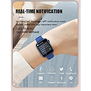 Calibree Watch Series 8, 1.69'' Full HD Smart Watch for Android Phones & iPhones, IP67 Fitness Tracker with Heart Rate, Sleep Monitor, SpO2, Pedometer, Smart Watches for Women, Smart Watches for Men