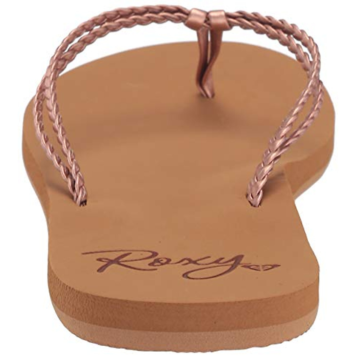 Roxy Women's Costas Sandal Flip Flop, Rose Gold, 8 M US