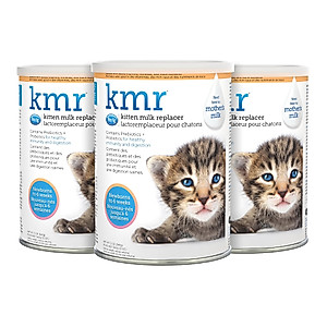 Pet-Ag KMR Kitten Milk Replacer Powder - 12 oz, Pack of 3 - Powdered Kitten Formula with Prebiotics, Probiotics & Vitamins for Kittens Newborn to Six Weeks Old - Easy to Digest