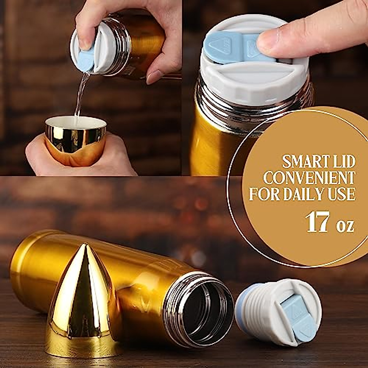 OOPERAY Gifts for Men Him Dad, 17oz Tumbler, Insulated Travel Tumbler Coffee Mug, Christmas Stocking Stuffers, Fathers Day Birthday Gifts for Dad Grandpa, Gifts for Men Who Have Everything