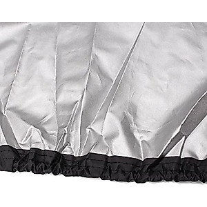 OBTANIM Outdoors Waterproof Lawn Mower Cover Heavy Duty Polyester Oxford UV Dust Protection Lawn Tractor Cover Fits Up to 54" with Drawstring and Storage Bag