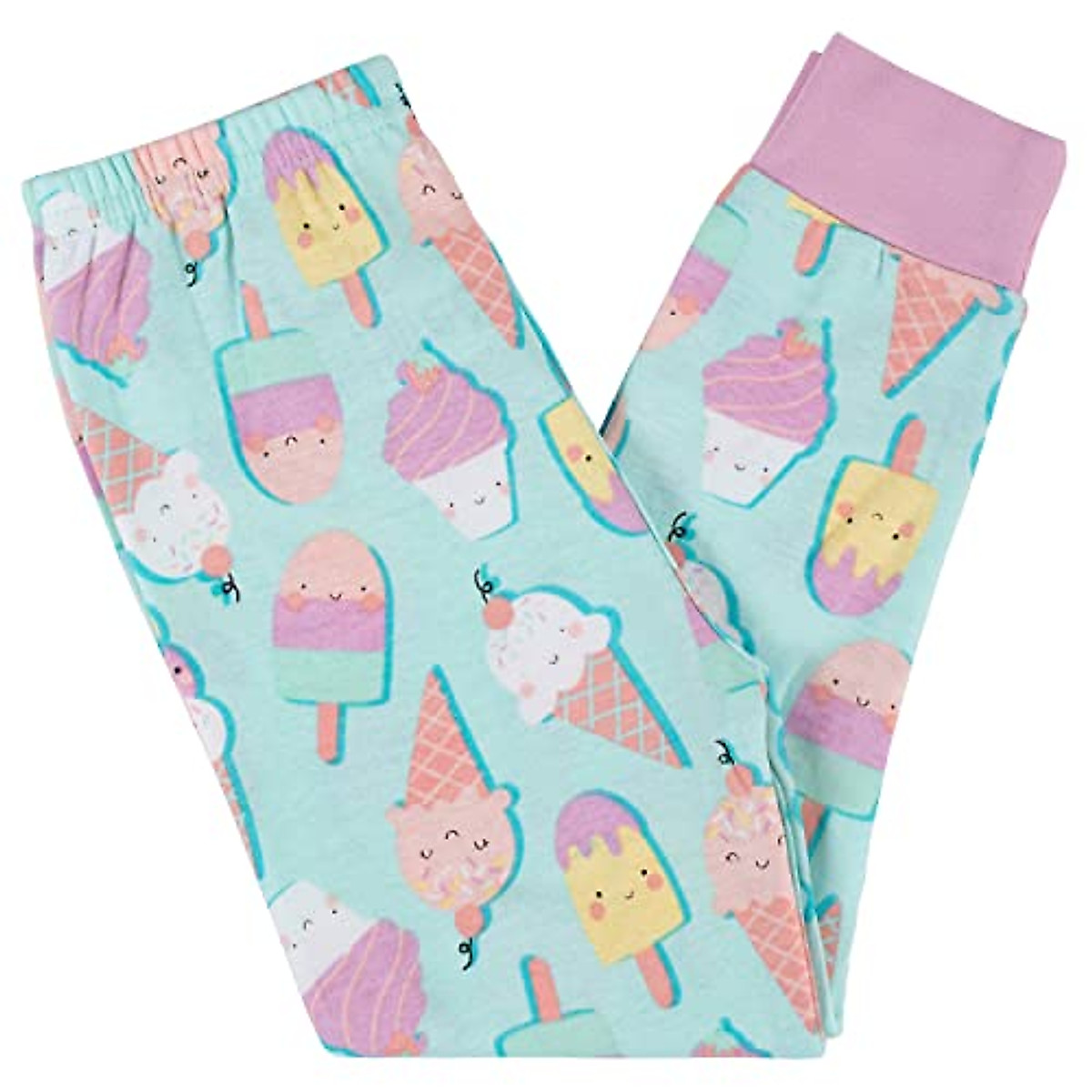 GerberBaby GirlsToddler Snug Fit 4-Piece Pajama SetIce Cream Purple24 Months