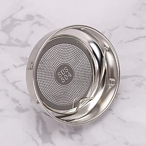 Shiok! Premium Bamboo Tea Tumbler with Strainer. 12 Oz Capacity Stainless Steel Thermos. Durable Double Walled Vacuum Insulated Travel Mug with filter- Keeps Hot & Cold up to 12hrs