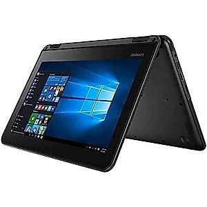 2019 New Lenovo 300e Flagship 2-in-1 Laptop/Tablet for Business or Education, 11.6" HD IPS Touchscreen, Intel Celeron Quad-Core N3450 up to 2.2GHz, 4GB DDR4, 64GB eMMC SSD, WiFi, Webcam, Win 10 S/Pro