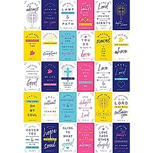 Bible Verse Cards - Inspirational Scripture Messages (60 Unique 3.5 inch x 2 inch Cards)