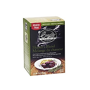 Bradley Smoker Bisquettes for Grilling and BBQ, Hunter's Premium Blend, 48 Pack