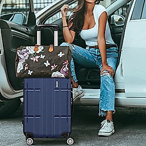 Strenforce Luggage Sets 3 Piece ABS Clearance Luggage Lightweight Suitcase Sets with Spinner Wheels TSA Lock,Dark Blue,3 Piece Set (20/24/28)