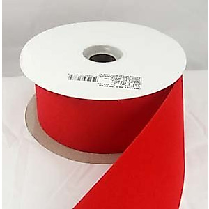 Embassy Red Velvet Christmas Ribbon 2 1/2" - 25 Yards - Case of 12 Rolls - 300 Yards Total