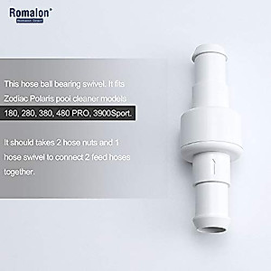 Romalon Pool Cleaner Hose Ball Bearing Swivel D20 Compatible with 180 280, 380,3900 Cleaner Ball Bearing D20, D-20 3 Pack