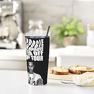 Zyxmconas A Boogie Music Wit da Hoodie Stainless Steel Insulated Tumbler Double Wall Travel Cup With Straw And Lid For Home Office Car 20 oz