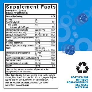 Voost, Men's Multivitamin Gummies, Supplement with Vitamin A, B, C, D & Zinc to Support Men's Daily Health*, Men's Chewable Vitamin, Blueberry Pomegranate Flavored, 30 Day Supply - 90 Count