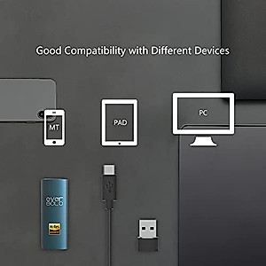 EVERSOLO H1 Portable Headphone Amplifier and DAC ES9281AC Pro High Resolution Supports PCM 384KHz/32bit DSD256 MQA 3.5mm Headphone Output for Android Smartphone/Tablet/PC