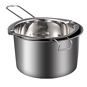 Beuiouer Chocolate Melting Pot (304 Stainless Steel) 400Ml Double Boiler Butter