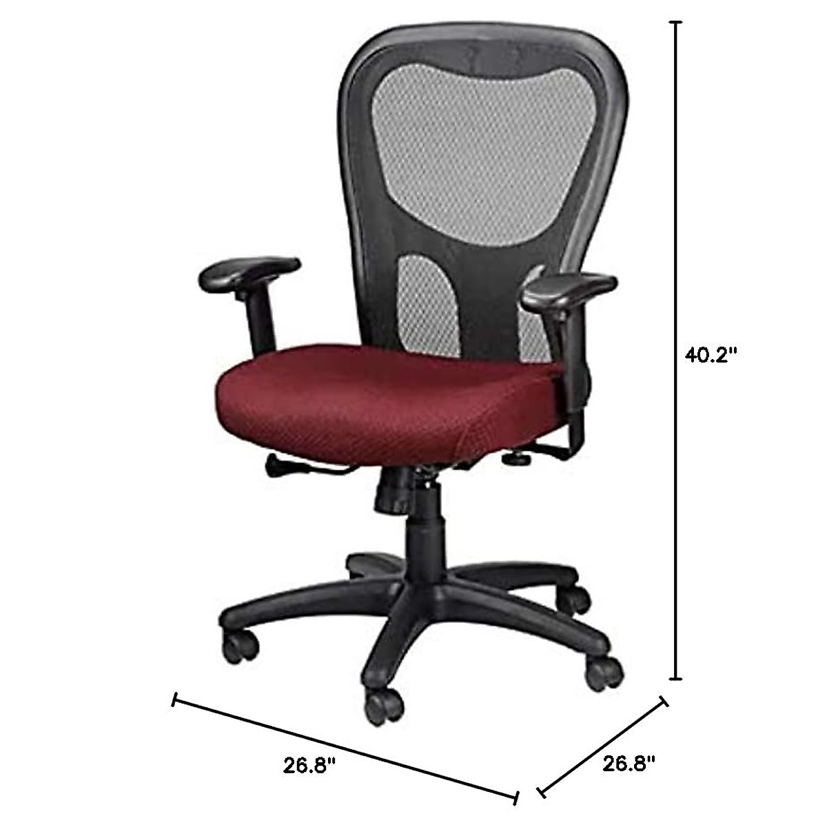 Tempur-Pedic TP9000 Mesh Task Chair, Burgundy (TP9000-Burgundy)