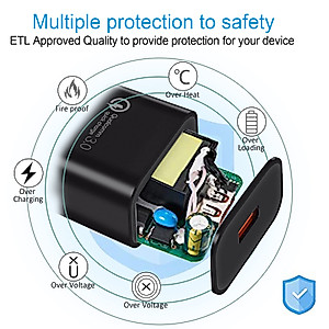 Fast Charger Compatible Samsung Galaxy J7, Galaxy J7 Prime,J7 Sky Pro/Pro,J7 V 2nd/Perx/Star,J7 Neo/Luna/Crown/Eclipse/Refine,J6 Plus/J5 Pro,J4 Plus/J4 Core,Qucik Charge 5FT USB Micro Cable