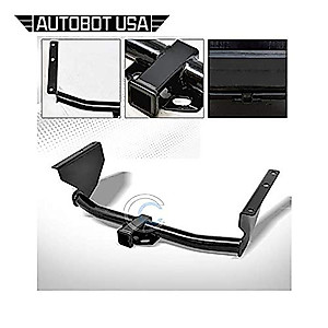 AutobotUSA Black Finished Class 3 Trailer Hitch Receiver Rear Bumper Tow Kit 2" Compatible for 1999-2004 Jeep Grand Cherokee
