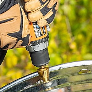 Klein Tools 25951 Electrician's Step Drill Bit Set, Spiral Double Fluted, Titanium Nitride Coating, 1/4-Inch Impact Shank, Case, 3-Piece