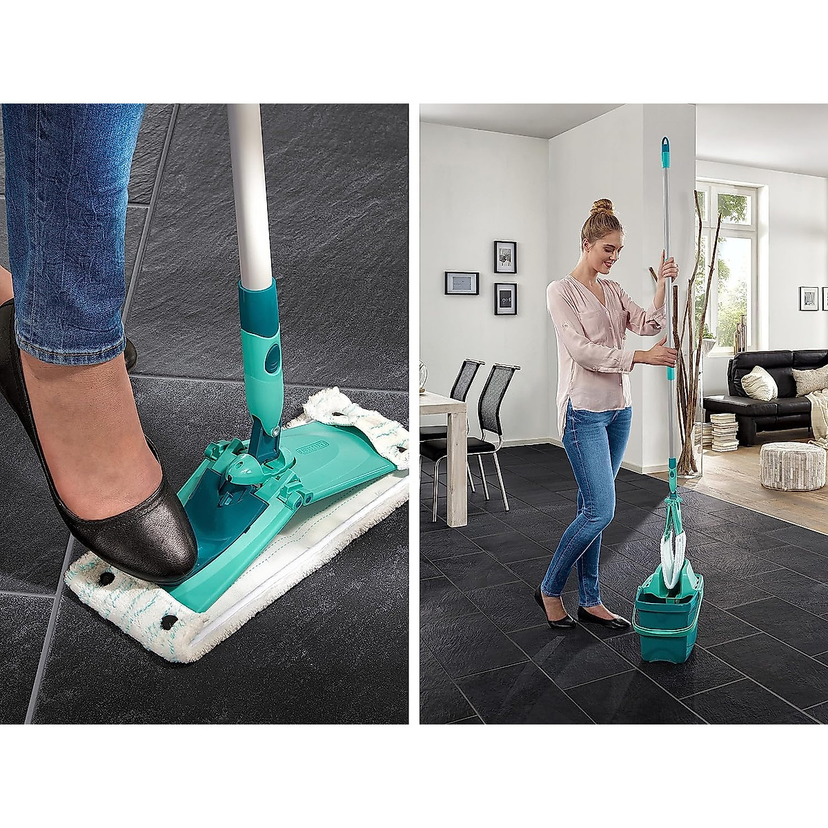 Leifheit 55356 Combi Flat Mop/Bucket and Wringer Set