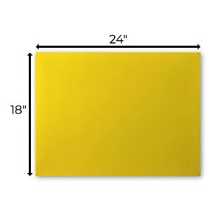 10 Quantity Blank Yellow Yard Signs 18x24 with H-stakes for Garage Sale Signs, For Rent, Open House, Estate Sale, Now Hiring, or Political Lawn Sign