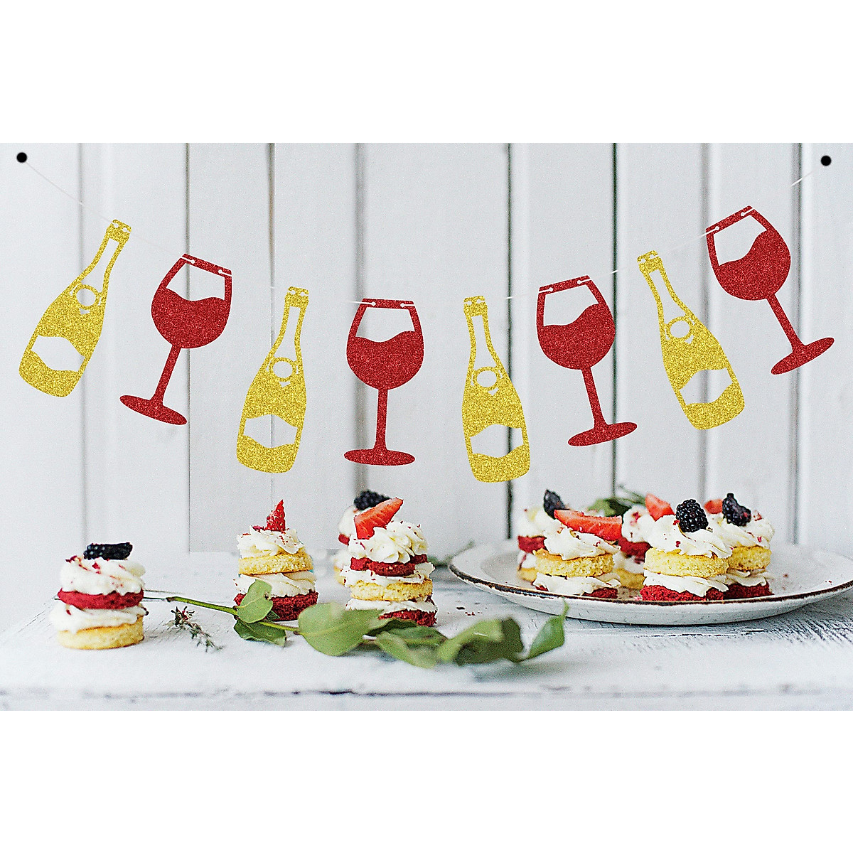 Wine Banner Gold Red Glitter, Wine Time Banner, Wine Tasting Party Decorations, Whisky Birthday Banner, Wine Tasting Party Supplies, Wine Bachelorette Party Decorations