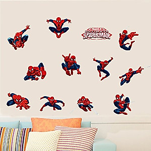 Spiderman Sticker Pack for Kids Room Wall Decor | Peel and Stick Wall Decal for Ultimate Spider-man Party Decoration by Dekosh
