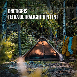 OneTigris Tetra Ultralight Tent 1-2 Person Waterproof, 3 Season, Ideal for Backpacking Camping Hiking Trekking Motorcycling bushcrafting, Travelling