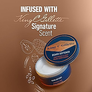 King C. Gillette Soft Beard Balm, Deep Conditioning with Cocoa Butter, Argan Oil and Shea Butter