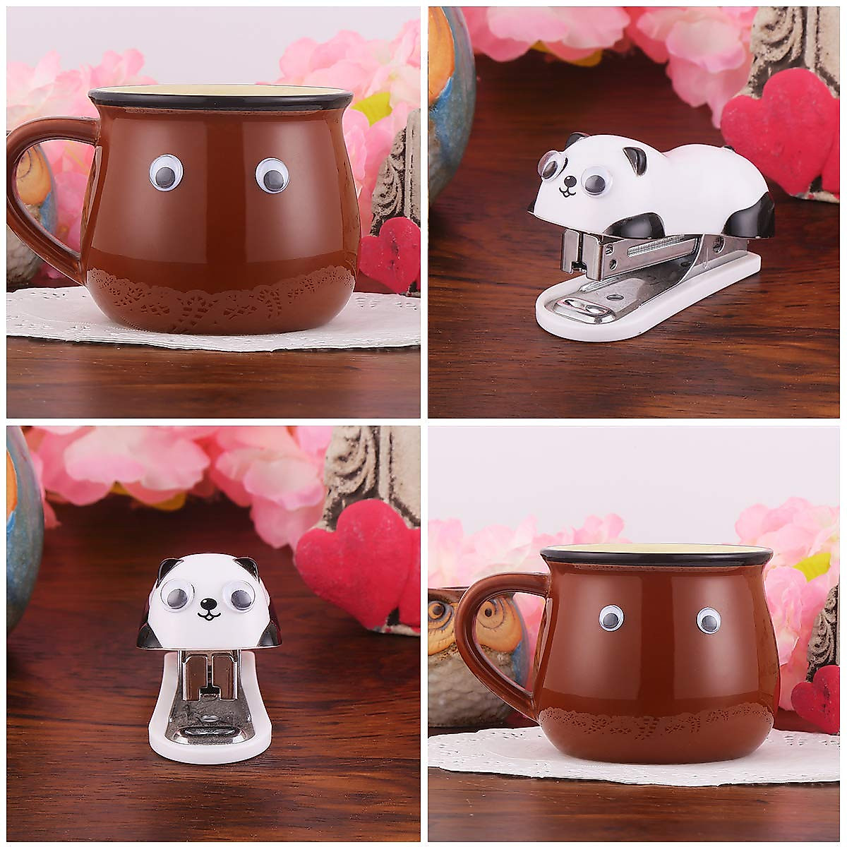 CCINEE 1150pcs Wiggle Eyes Assorted Size Bulk Plastic Googly Eyes Self Adhesive 4mm-25mm for Craft Sticker DIY Project Supply