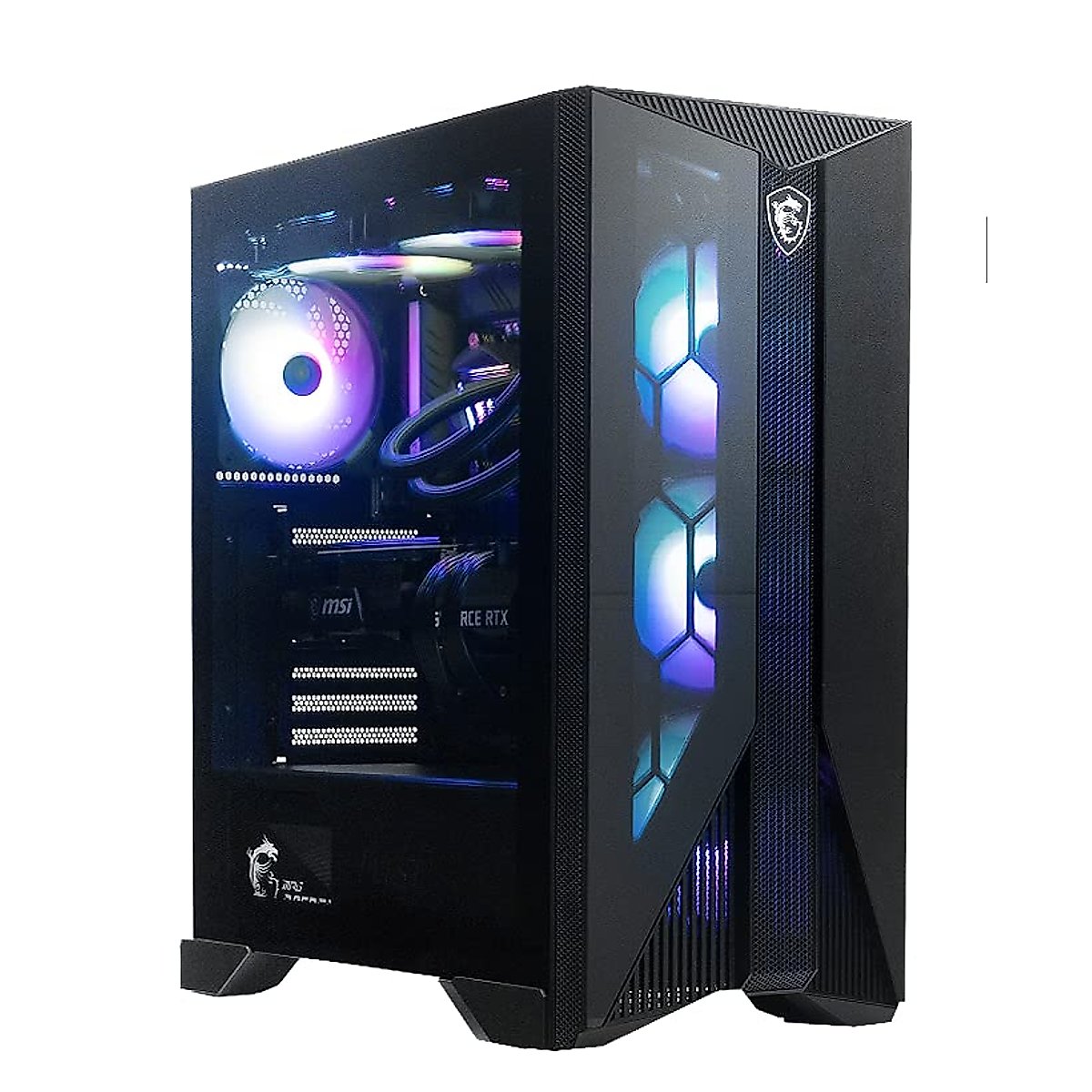 MSI Aegis RS Gaming Desktop: Intel Core i7-13700KF, RTX 4070 Ti, 32GB DDR5, 2TB M.2 NVMe, Liquid Cooling, 80+ Gold PSU, WiFi 6E, Keyboard & Mouse, DIY Friendly, Windows 11 Pro: 13NUF-439US