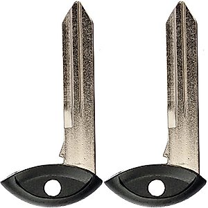 KeylessOption Replacement Emergency Key Fob Blade Replacement Insert (Pack of 2)