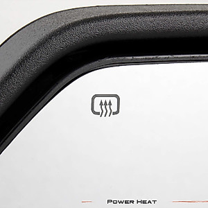 AKKON - For 2015-2018 Ford F150 [8 Pin Plug] Pair of Power + Heated + Turn Signal Black Texture Towing Side Mirrors